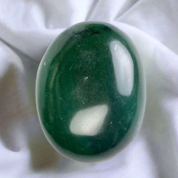 Green Jade Palm Stone/Worry Stone - Pure Gems World